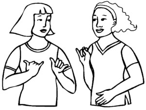 American Sign Language Coloring Pages - Best Coloring Pages For Kids