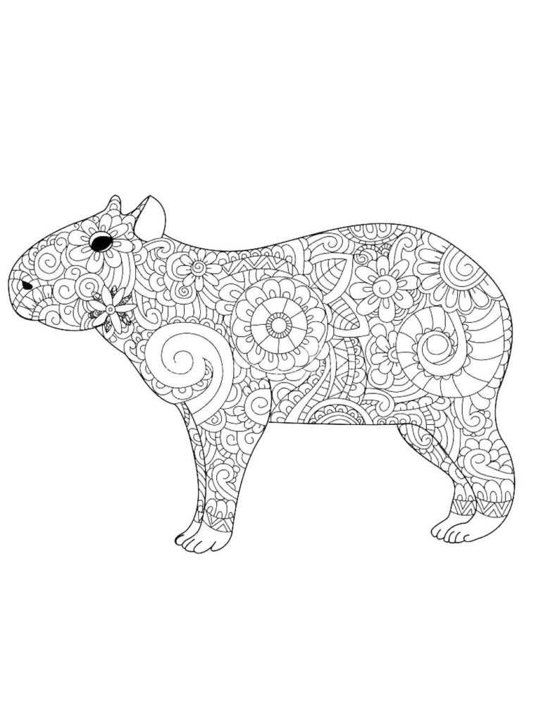 Capybara Coloring Pages - Best Coloring Pages For Kids