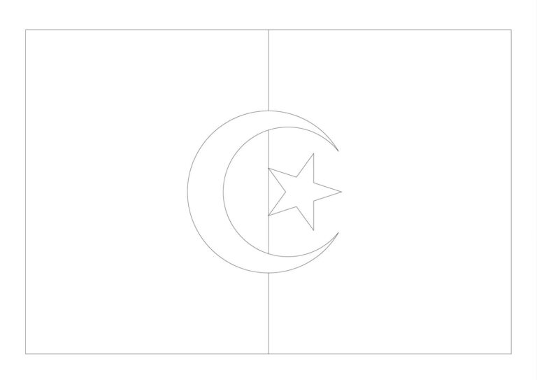 Algeria Coloring Page - Best Coloring Pages For Kids