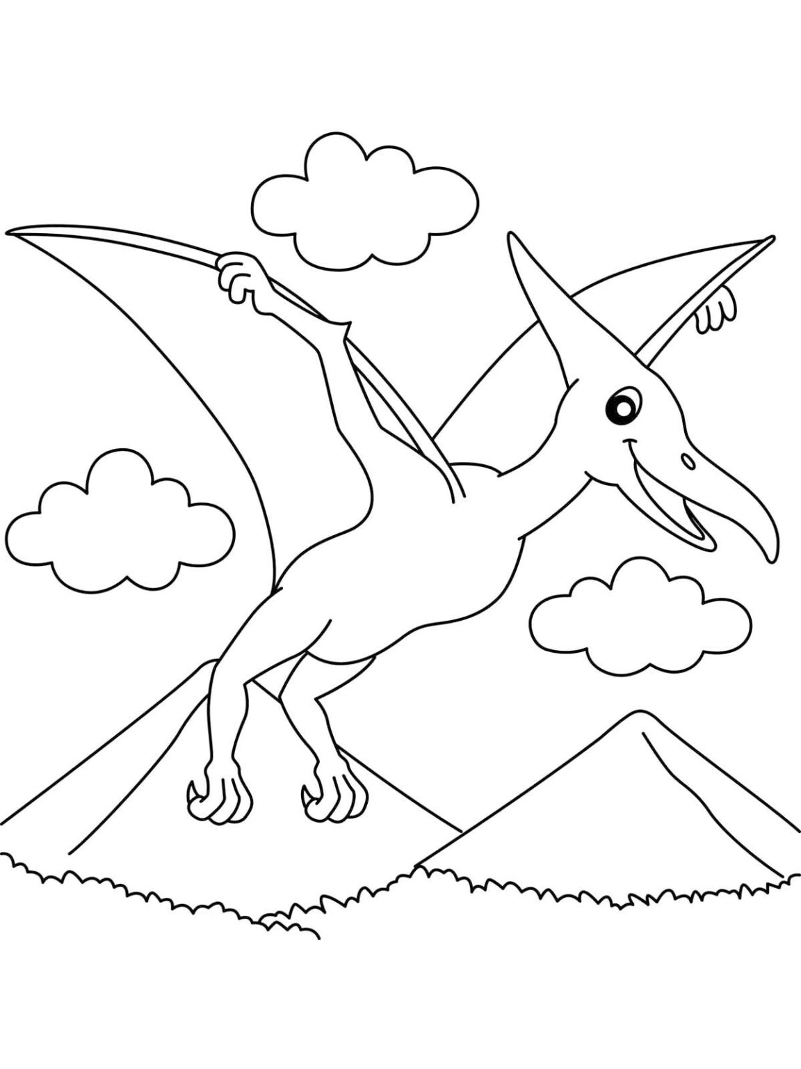Pterodactyl Coloring Pages - Best Coloring Pages For Kids