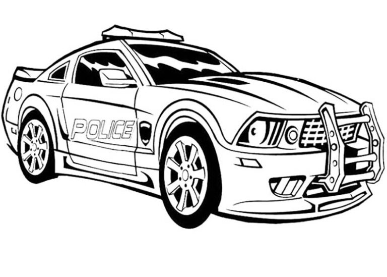 Police Car Coloring Pages - Best Coloring Pages For Kids