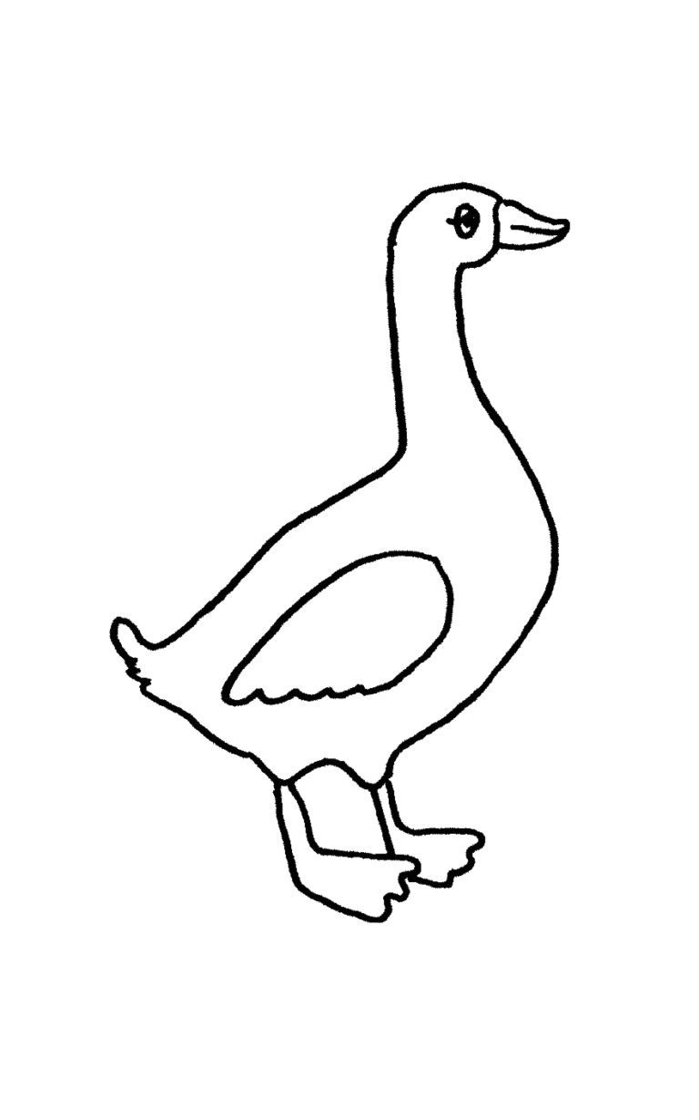 The Golden Goose Coloring Page - Best Coloring Pages For Kids