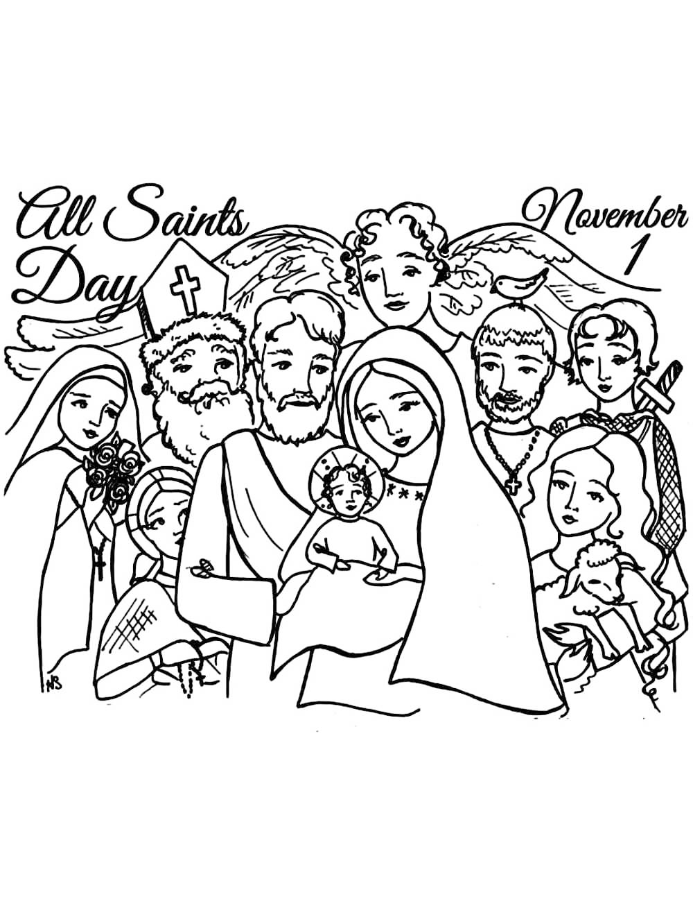 All Saints Day Coloring Pages - Best Coloring Pages For Kids