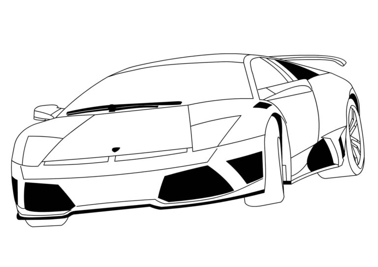 Free Printable Lamborghini Coloring Pages For Kids