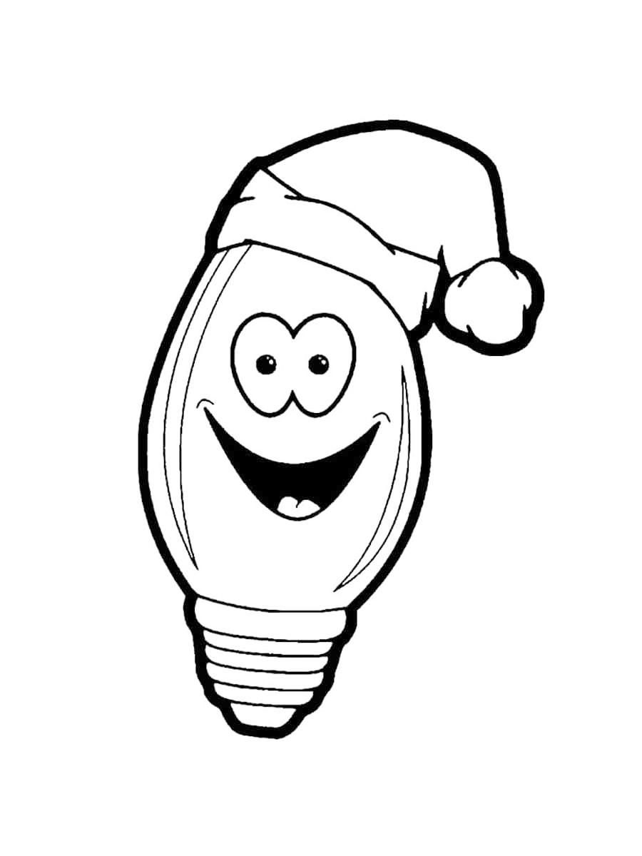 Christmas Lights Coloring Pages - Best Coloring Pages For Kids