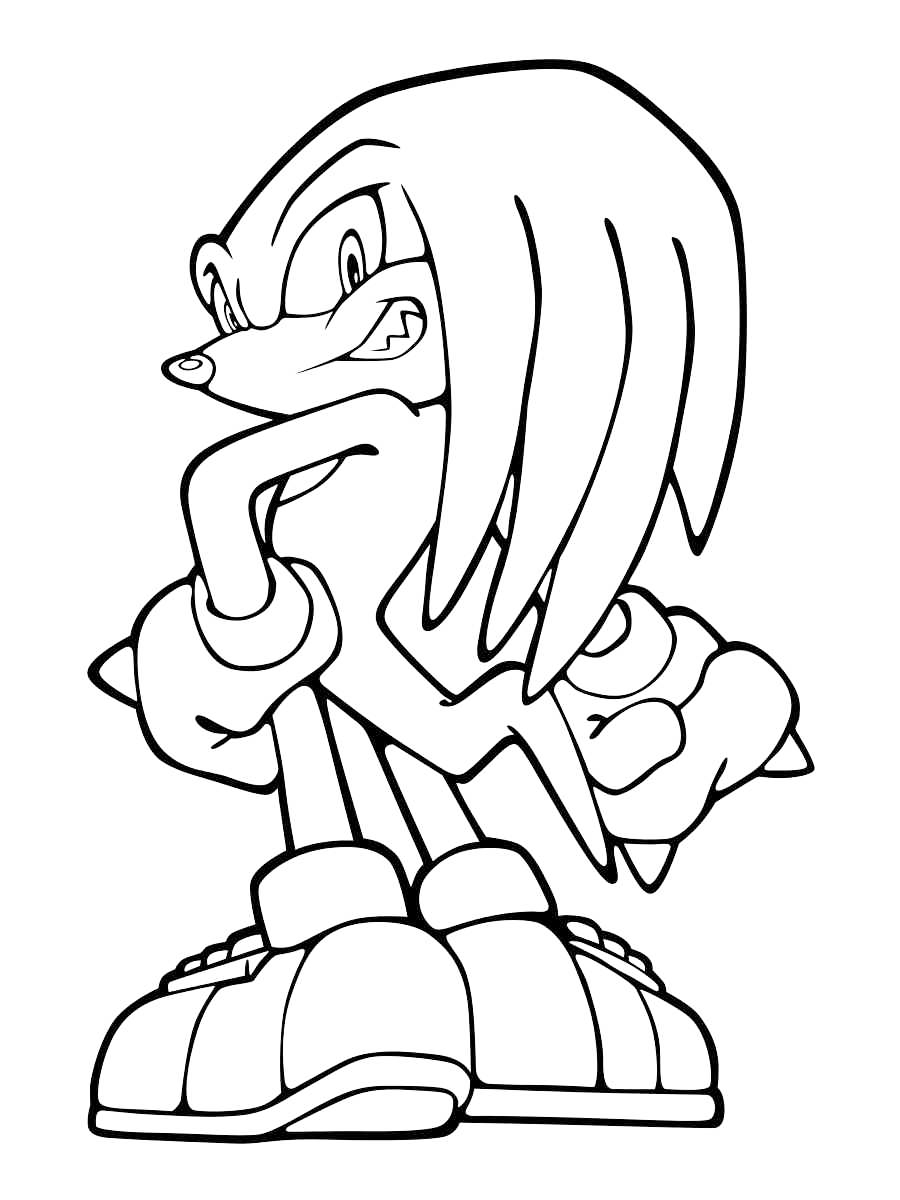 Knuckles Coloring Pages - Best Coloring Pages For Kids