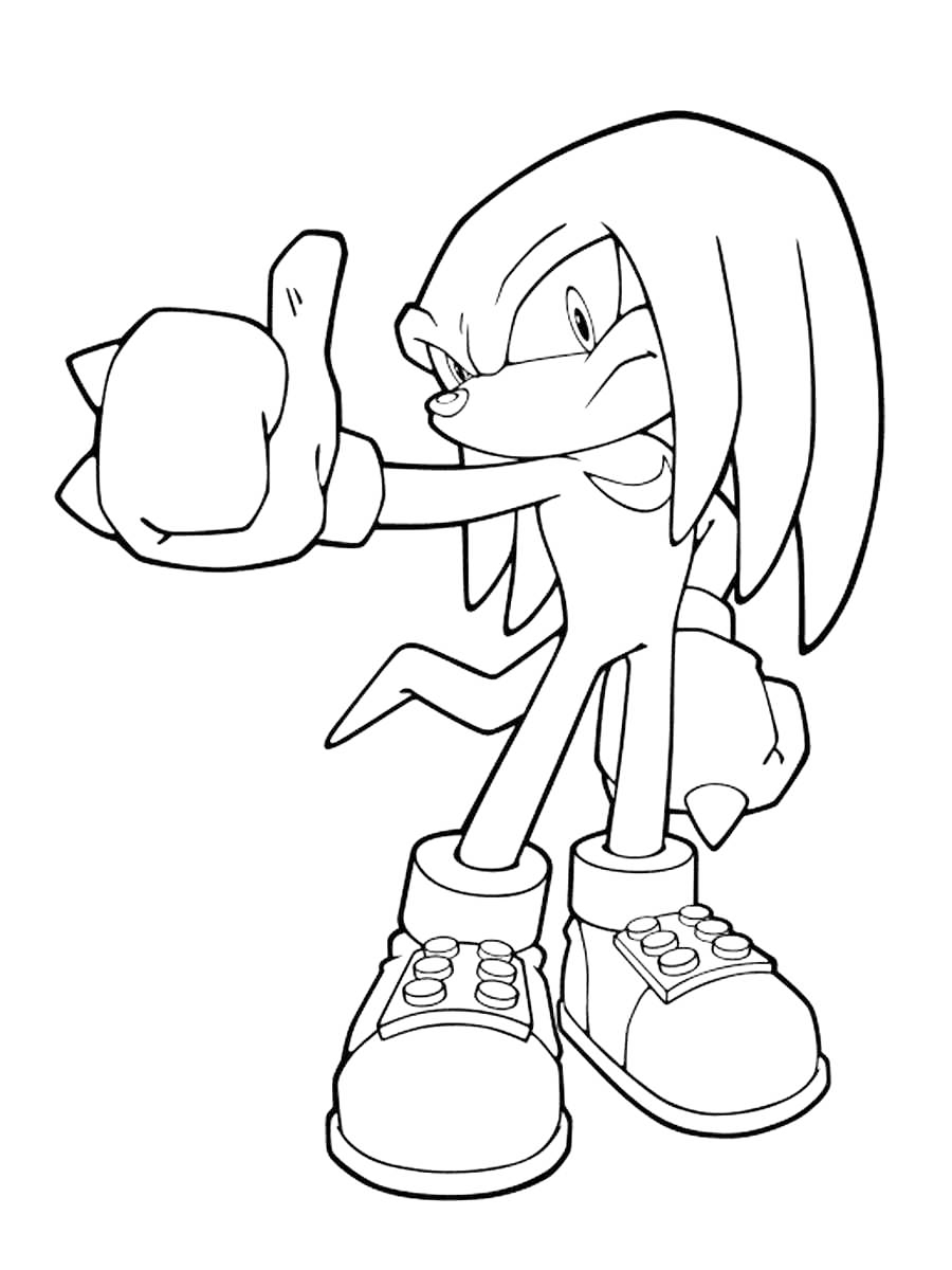 Knuckles Coloring Pages - Best Coloring Pages For Kids