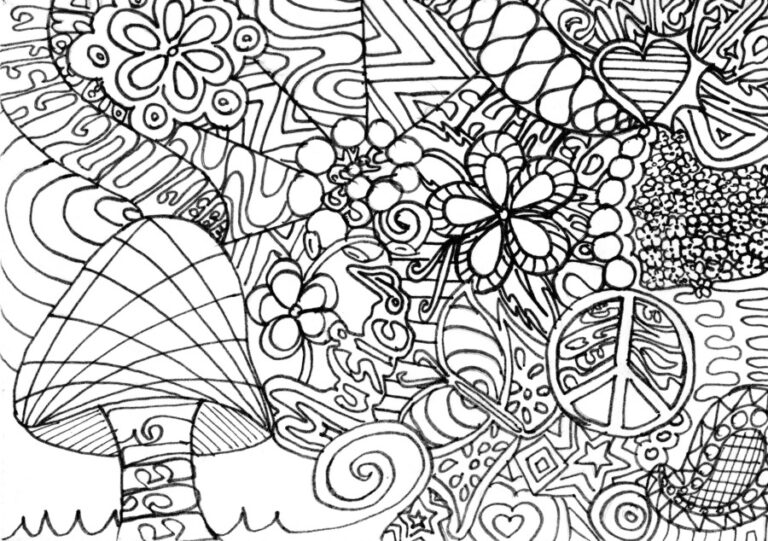 Psychedelic Coloring Pages - Best Coloring Pages For Kids