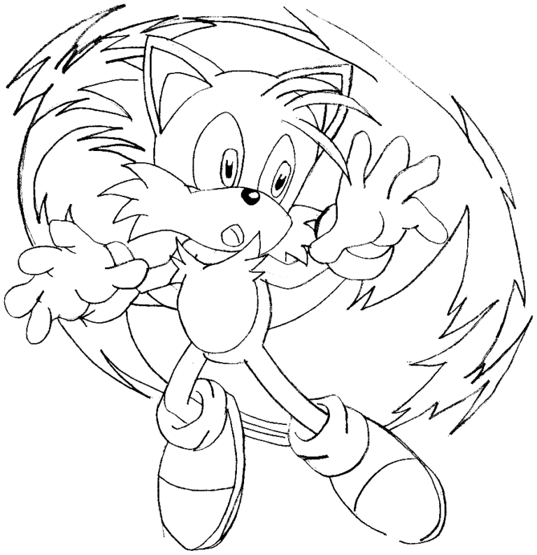 Tails Coloring Pages - Best Coloring Pages For Kids