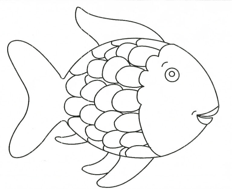 The Rainbow Fish Coloring Pages - Best Coloring Pages For Kids