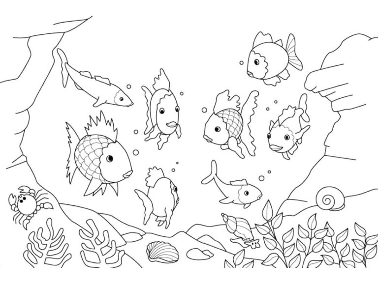 The Rainbow Fish Coloring Pages - Best Coloring Pages For Kids