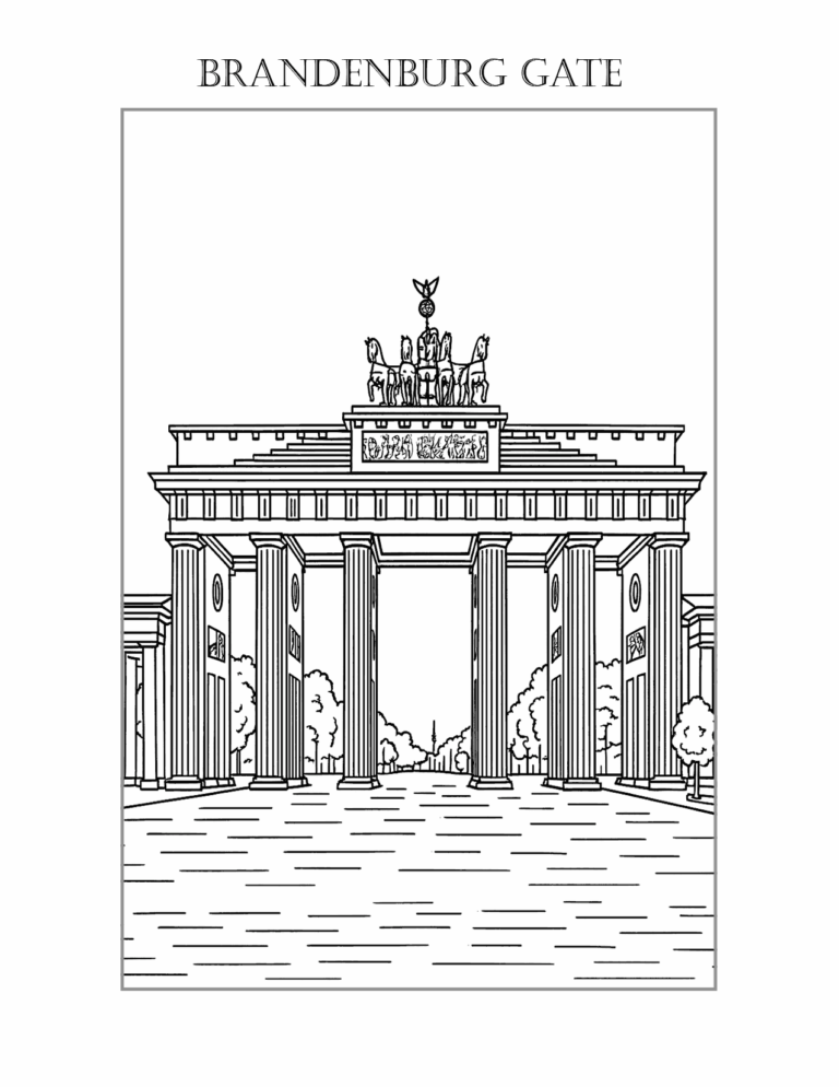 Landmarks & Monuments Coloring Book - Best Coloring Pages For Kids