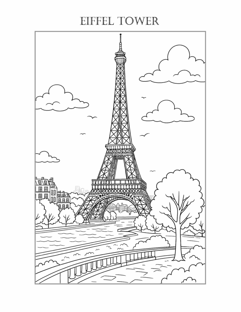 Landmarks & Monuments Coloring Book - Best Coloring Pages For Kids