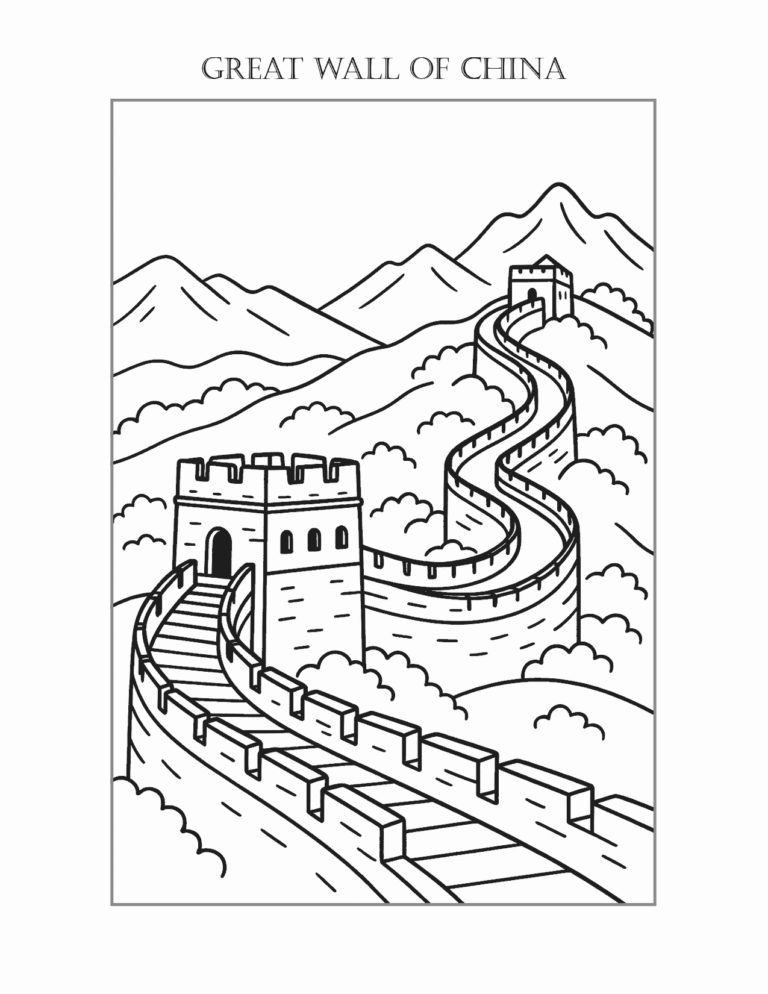 Landmarks & Monuments Coloring Book - Best Coloring Pages For Kids