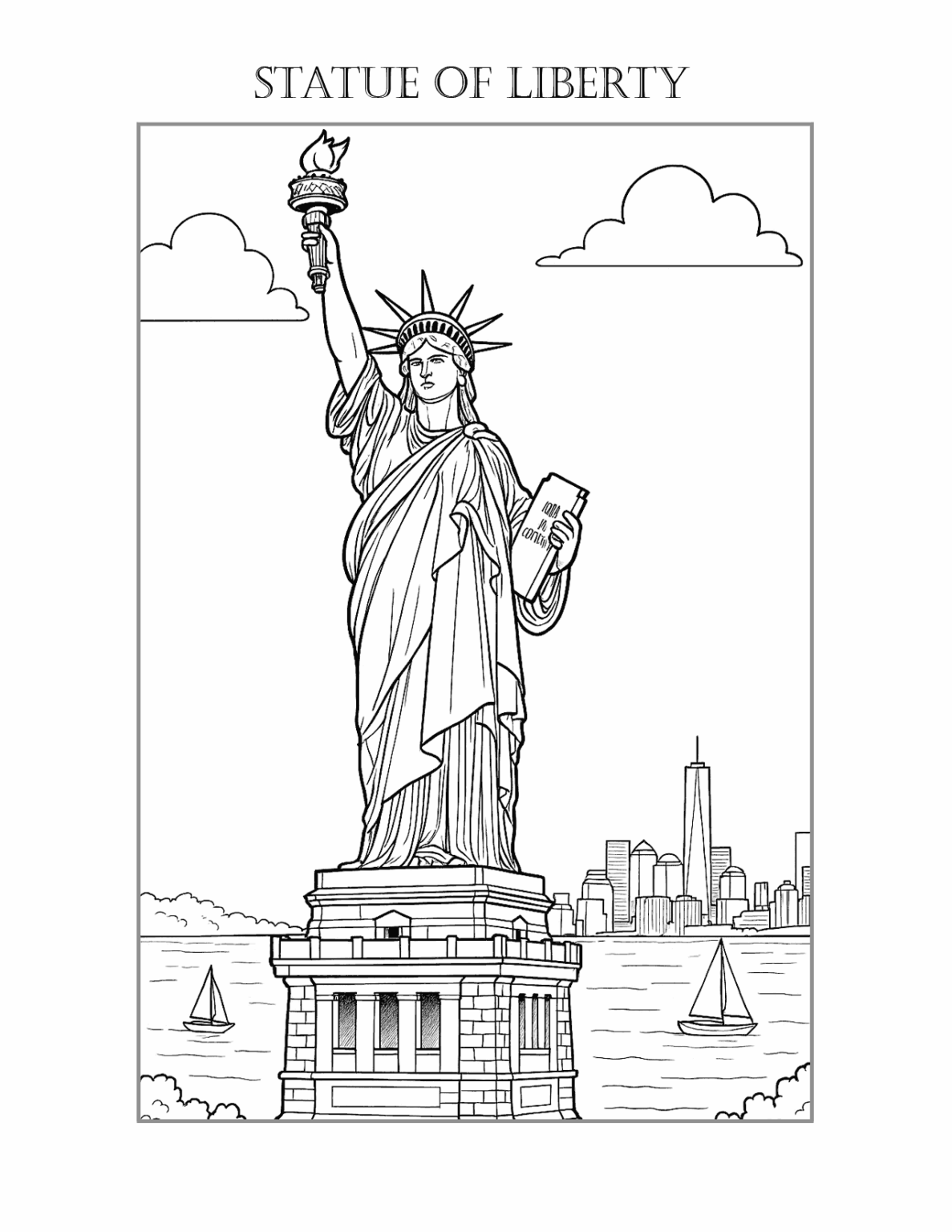 Landmarks & Monuments Coloring Book - Best Coloring Pages For Kids