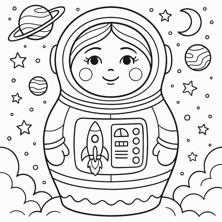 Nesting Doll Coloring Pages - Best Coloring Pages For Kids