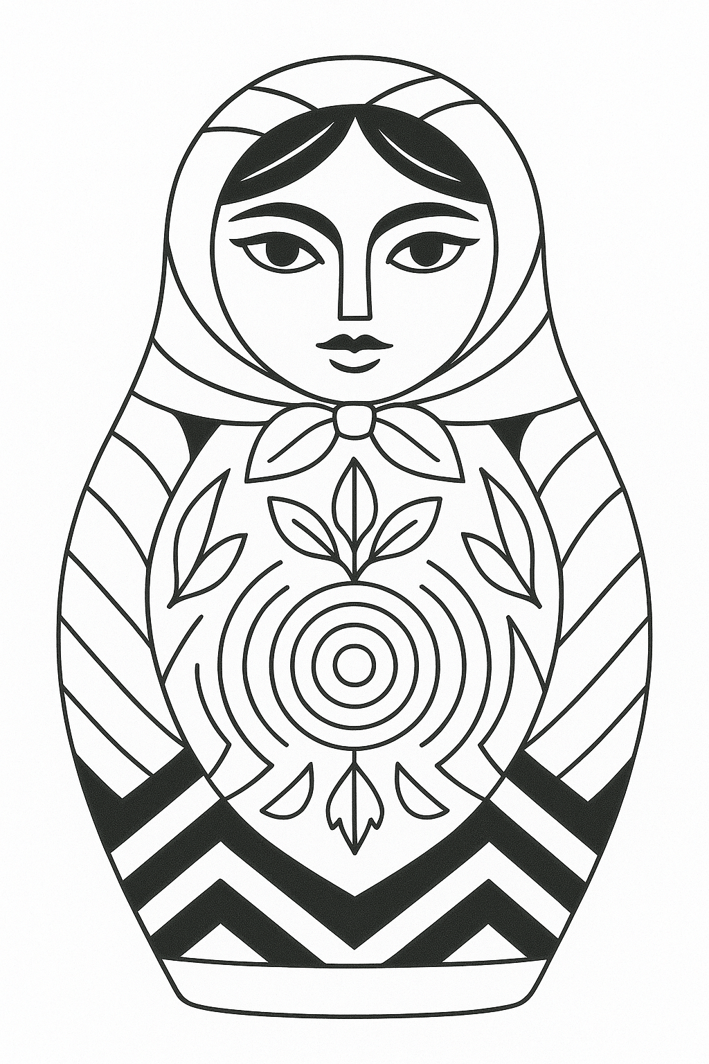 Nesting Doll Coloring Pages - Best Coloring Pages For Kids