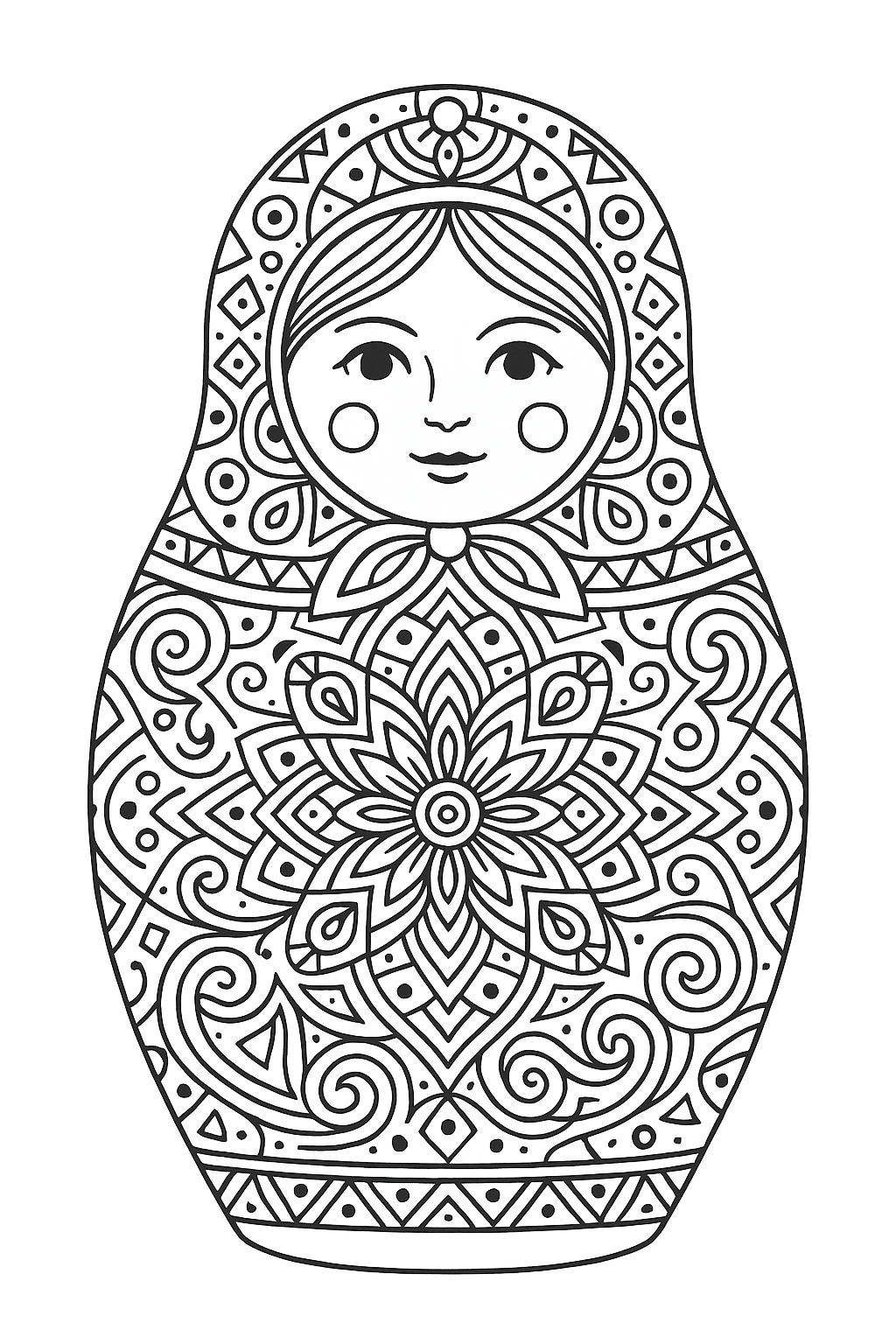 Nesting Doll Coloring Pages - Best Coloring Pages For Kids