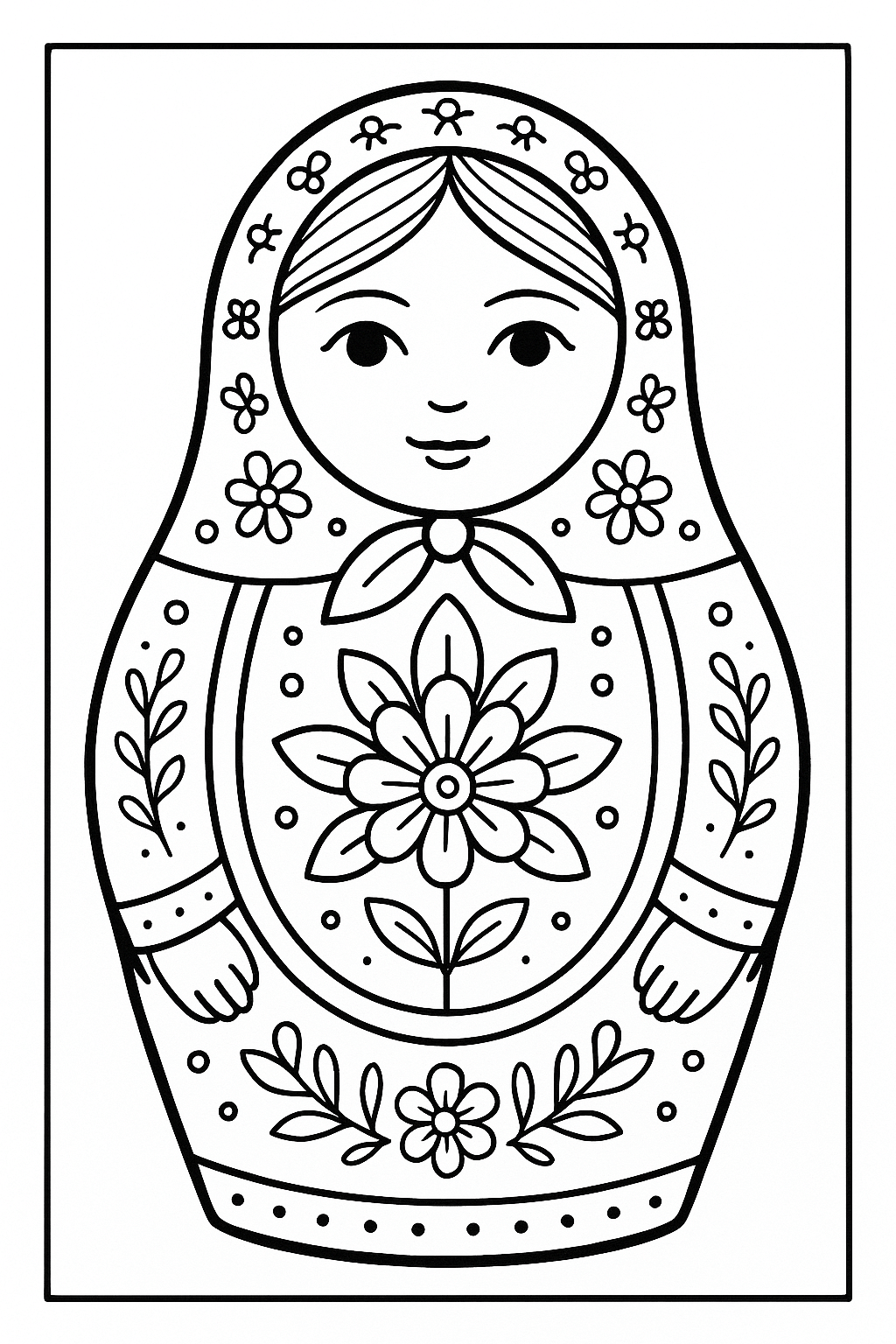 Nesting Doll Coloring Pages - Best Coloring Pages For Kids