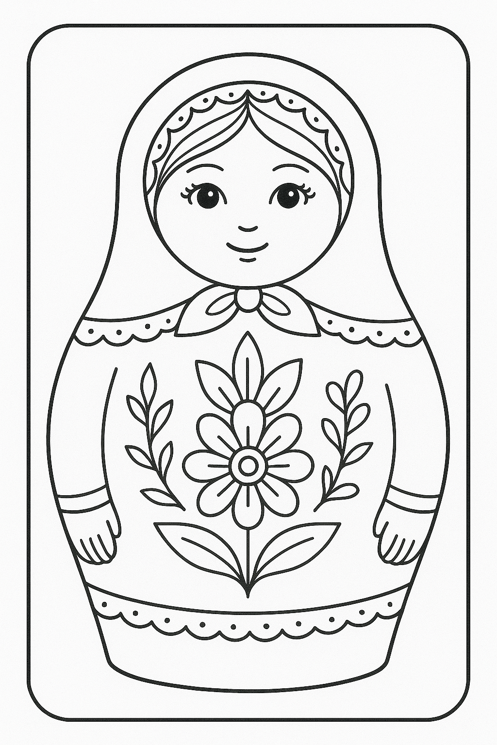 Nesting Doll Coloring Pages - Best Coloring Pages For Kids