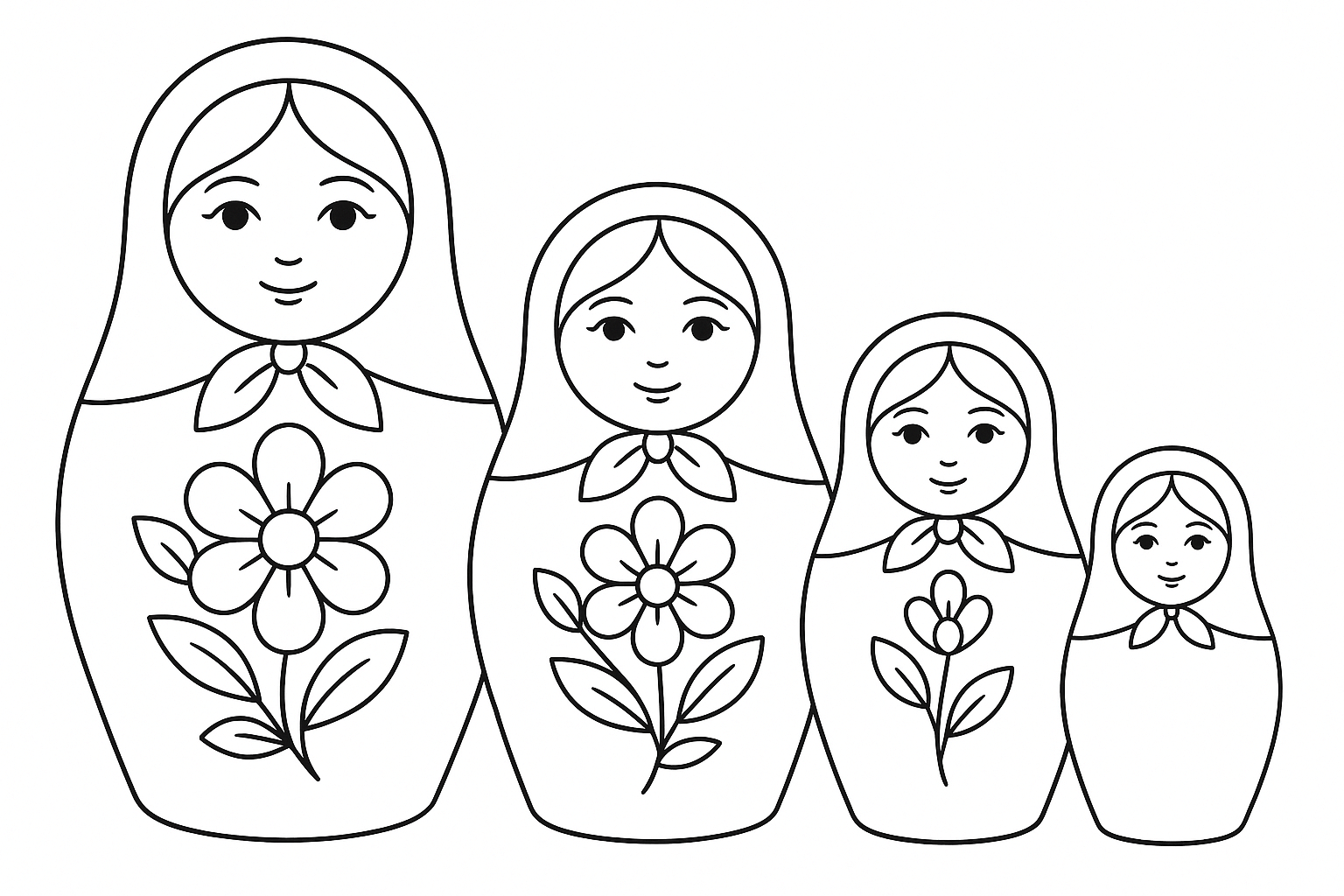 Nesting Doll Coloring Pages - Best Coloring Pages For Kids