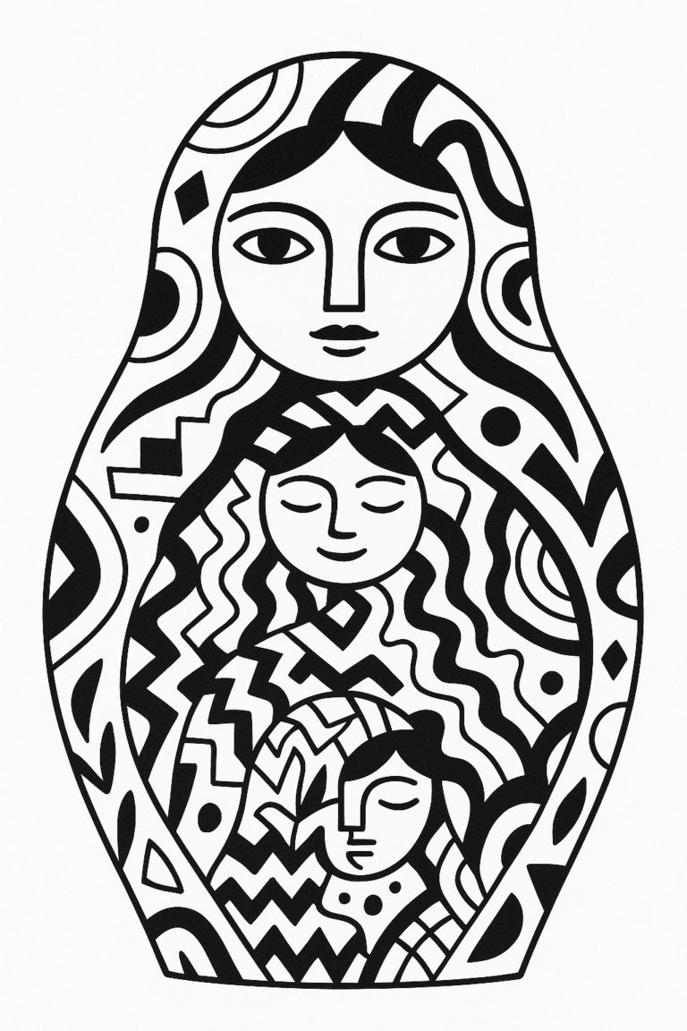 Nesting Doll Coloring Pages - Best Coloring Pages For Kids