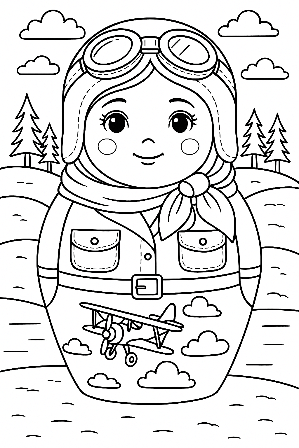 Nesting Doll Coloring Pages - Best Coloring Pages For Kids