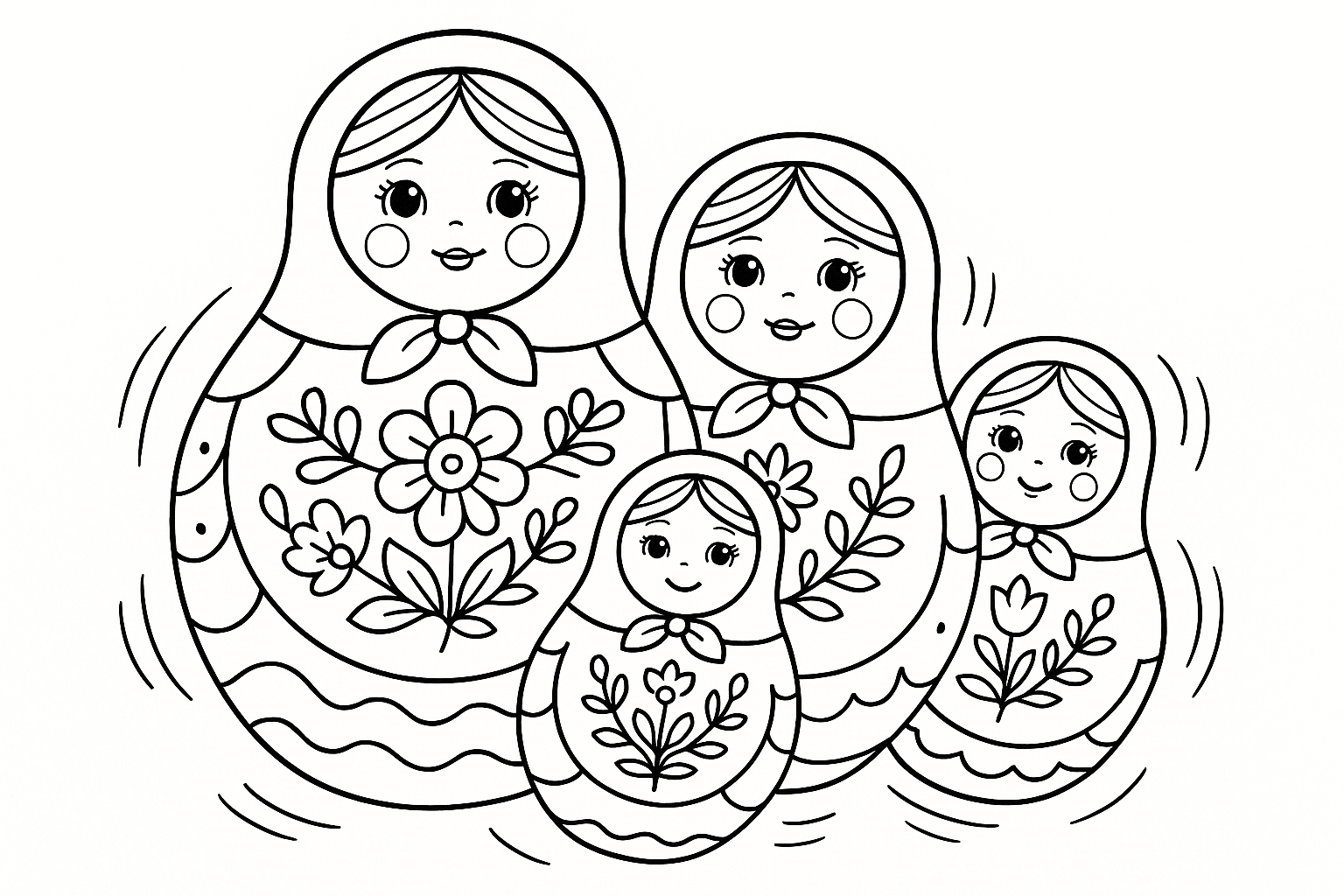 Nesting Doll Coloring Pages - Best Coloring Pages For Kids