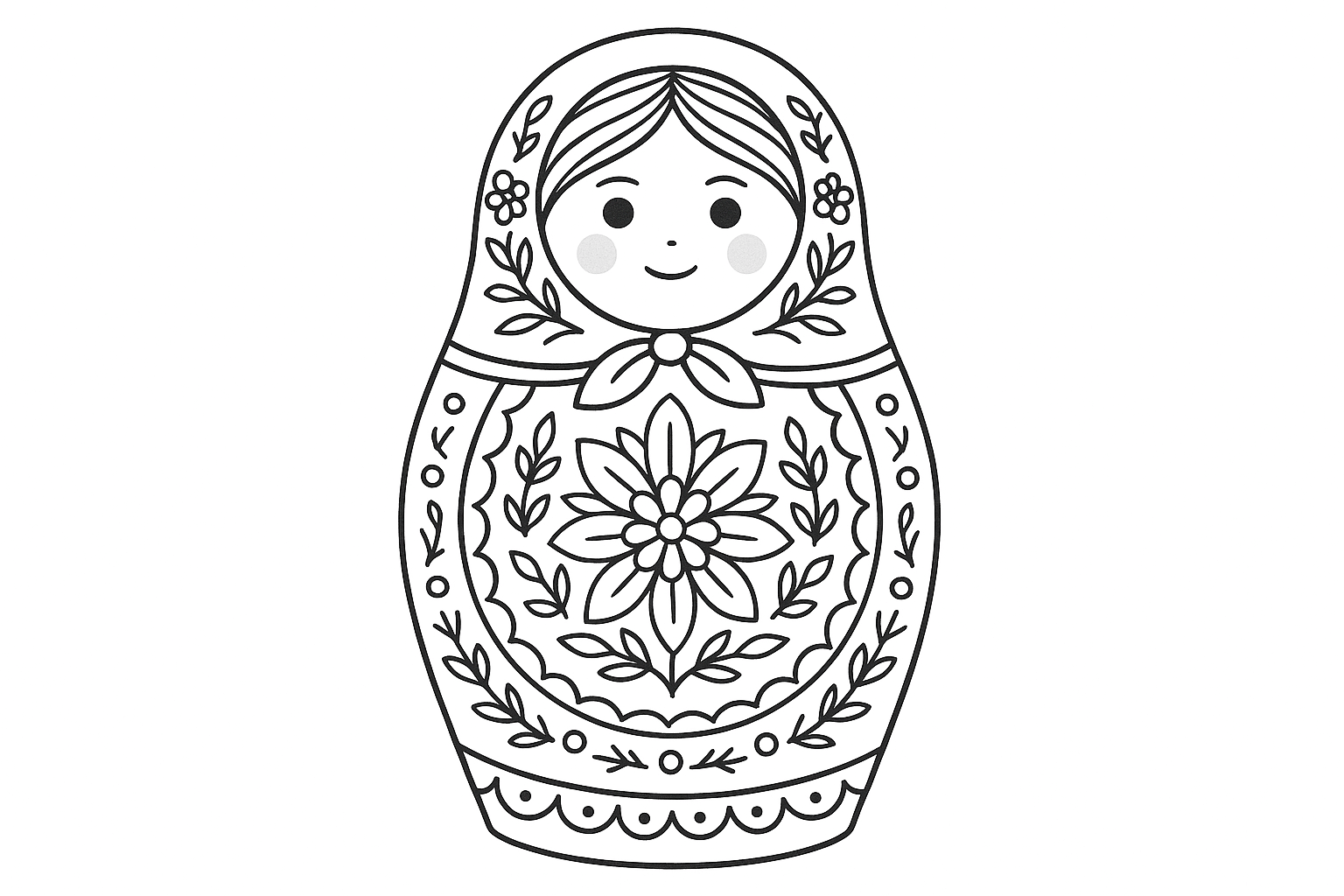 Nesting Doll Coloring Pages - Best Coloring Pages For Kids
