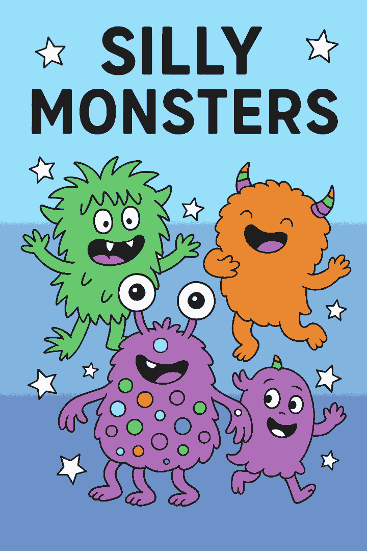Silly Monsters Coloring Book - Best Coloring Pages For Kids