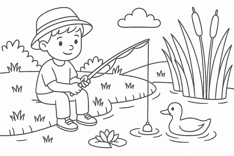 Pond Coloring Pages - Best Coloring Pages For Kids