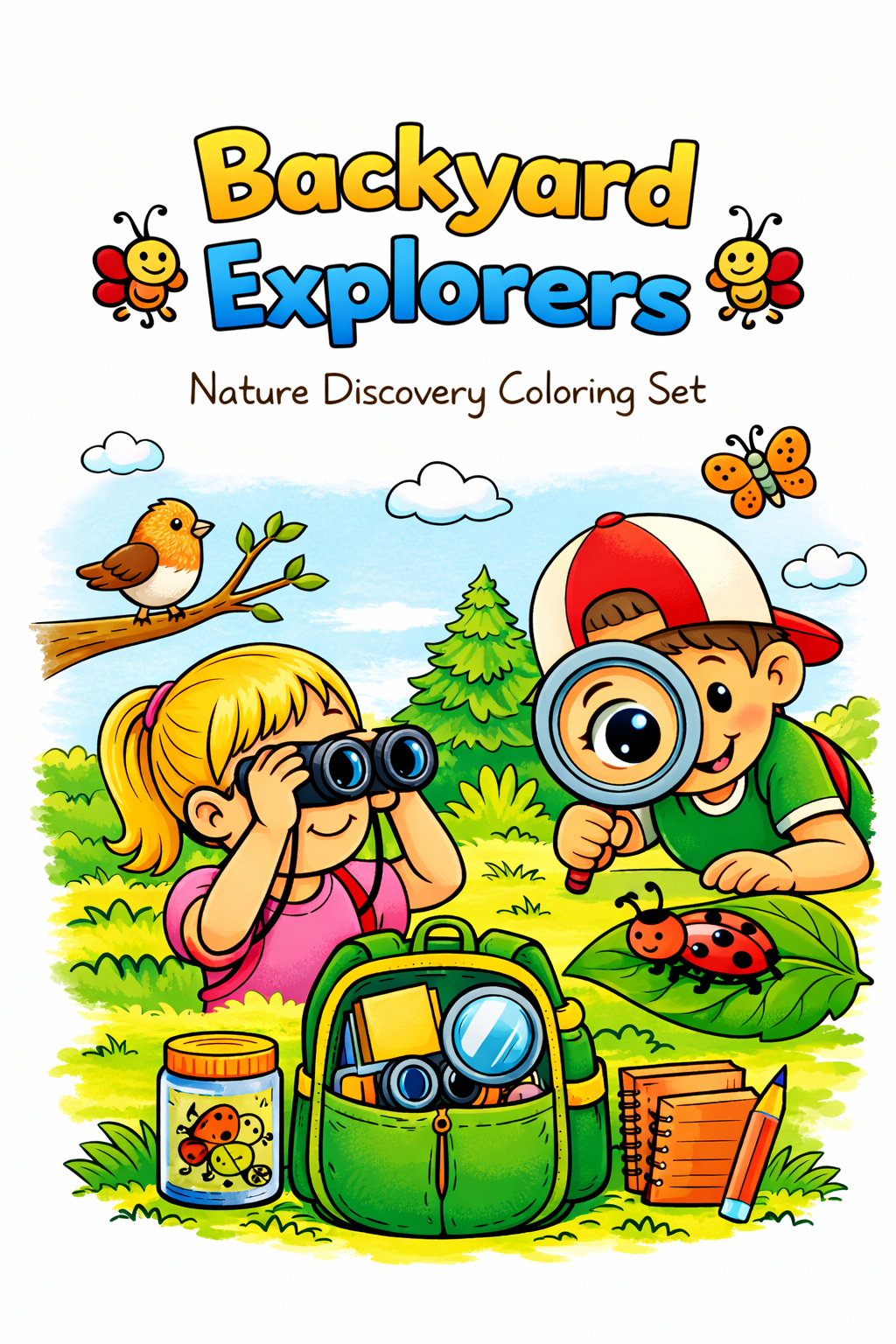 Backyard Explorers – Nature Discovery Coloring Book - Best Coloring ...