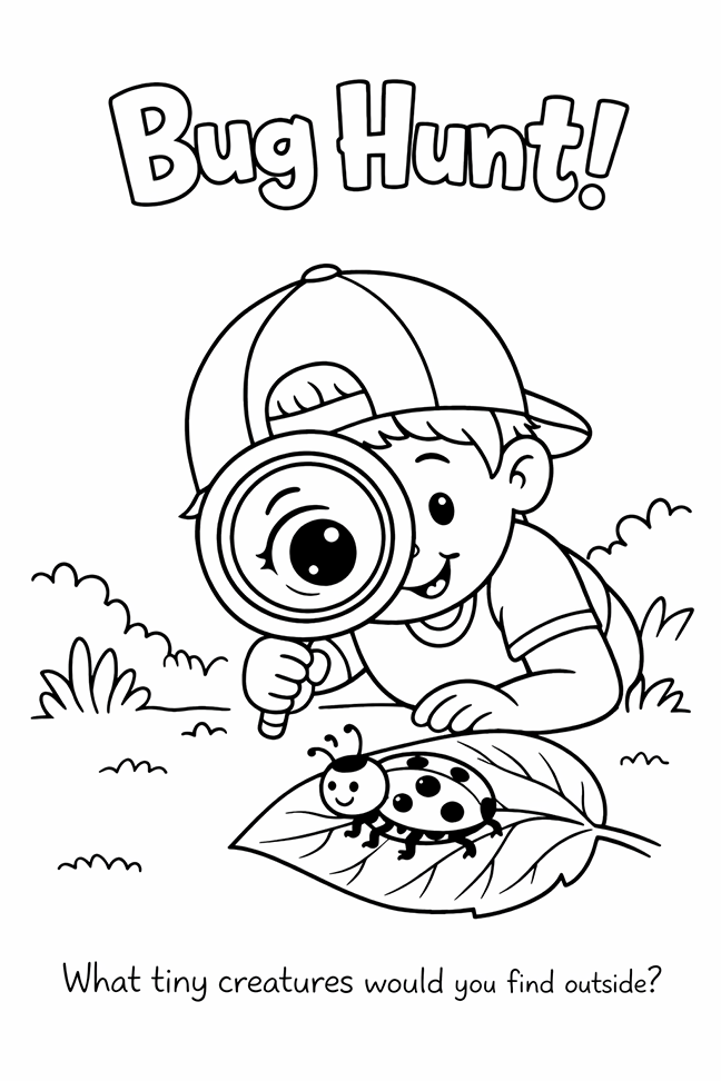 Backyard Explorers – Nature Discovery Coloring Book - Best Coloring ...